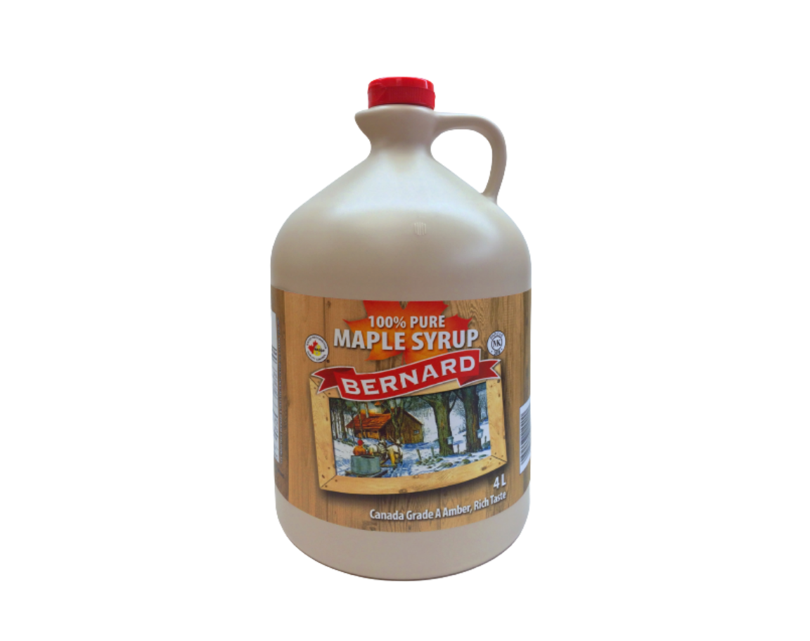 SIROP D’ÉRABLE PUR 4L (1 Gal) - Les Industries Bernard & Fils